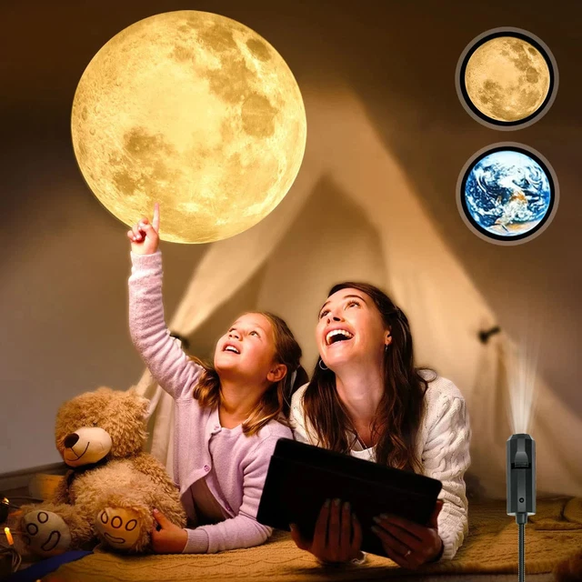 USB CEILING MOON Earth Projection Atmosphere Light £9.19 - PicClick UK