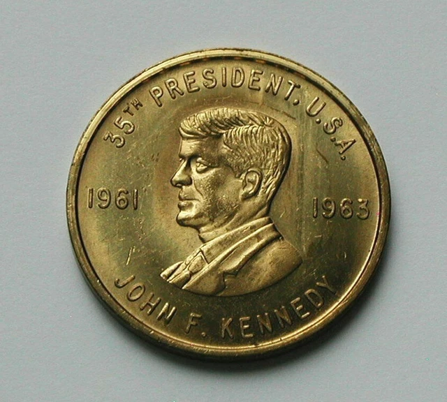 1963 JOHN F Kennedy 35th President & George Washington 1st President ...