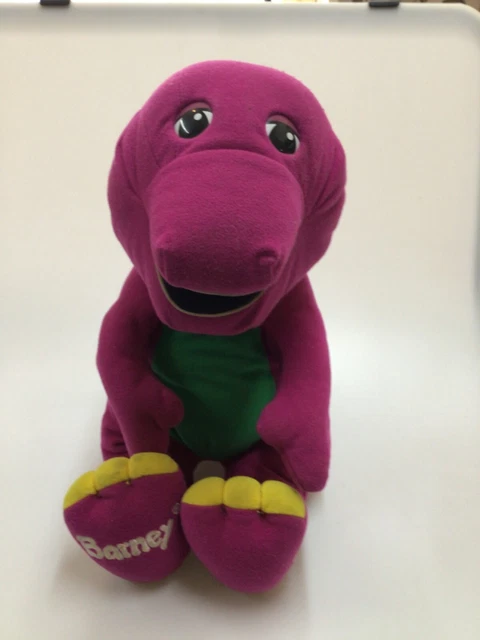 LARGE 16-18” TALKING Barney The Dinosaur Soft Toy (1a) £19.99 - PicClick UK