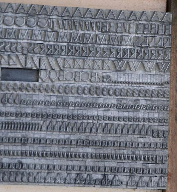 POLICE DE CARACTÈRES KOCH ANTIQUA plomb lettres typographie imprimerie ...