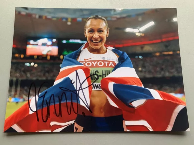 JESSICA ENNIS-HILL HAND Signed 8x6 Photo Team GB Olympics London 2012 ...