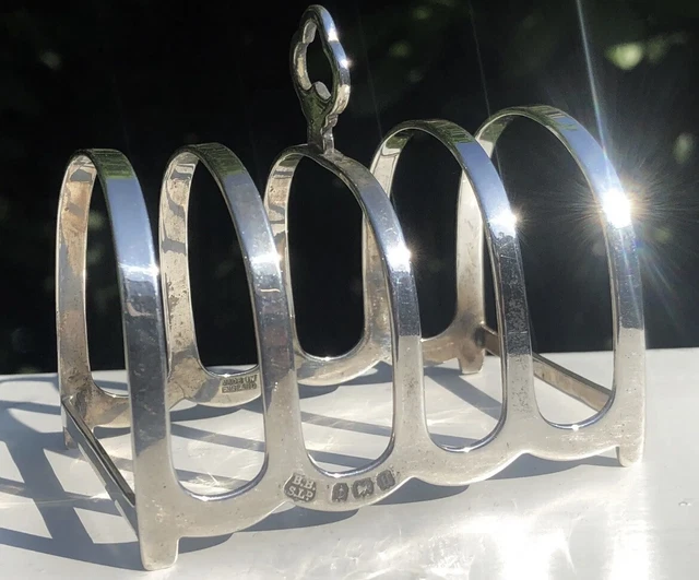 ART DECO SOLID Sterling Silver Hallmarked Toast Rack By Barker Brothers ...