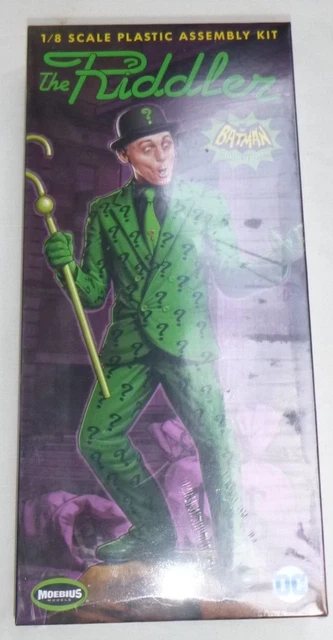 EIN MOEBIUS MODELL ungeöffnet, Plastikbausatz des Riddlers von 1966 TVs BATMAN EUR 55,53 ...