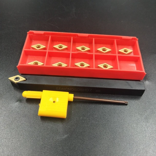 PORTE-OUTILS DE TOUR premium + jeu d'inserts en carbure SDNCN0808K07 8x125 mm EUR 20,86 ...