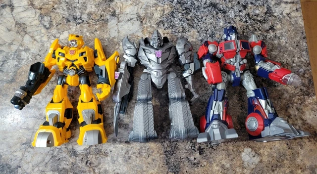 HASBRO TRANSFORMERS OPTIMUS Prime Megatron Bumblebee - 11" Talking ...