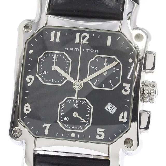 HAMILTON LLOYD 6319 Chronograph Black Dial Quartz Men's Watch_785454 ...
