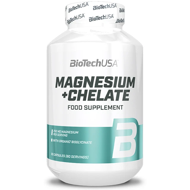 BIOTECH USA MAGNESIUM + Chelate 60 Capsules Magnesium Chelate Tabs £9. ...