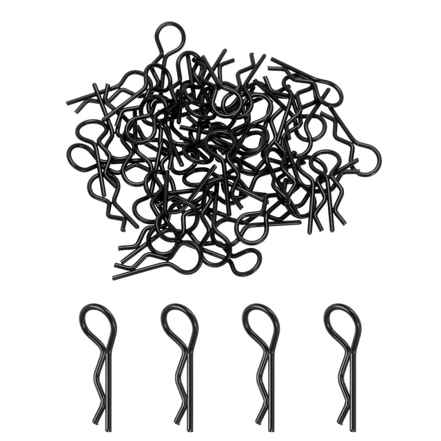 BENT SPRING PIN 1/8 90 Degree Angle Body Clips 1/10 1/12 Scale el RC ...