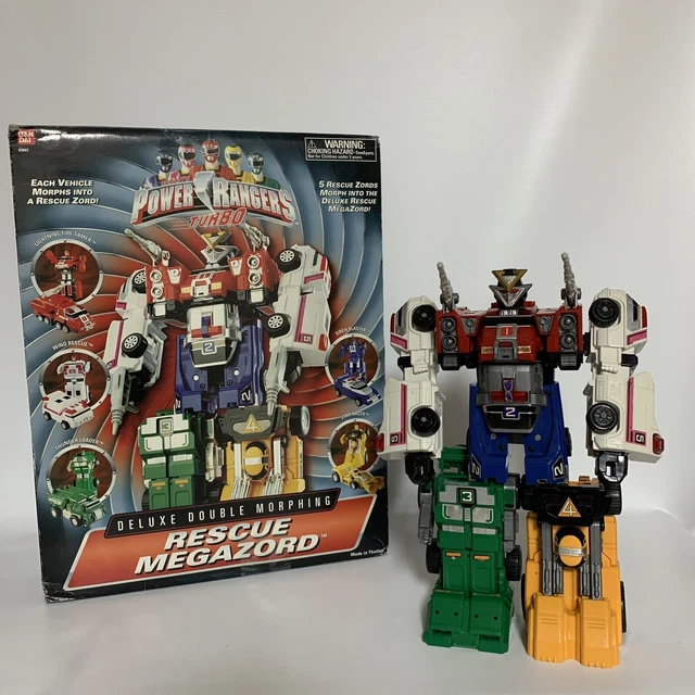 POWER RANGERS TURBO Deluxe Double Morphing Rescue Megazord In box EUR ...