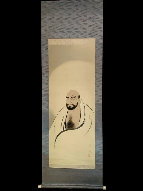 HANGING SCROLL JAPANESE ART Painting calligraphy Hand Painted kakejiku ...