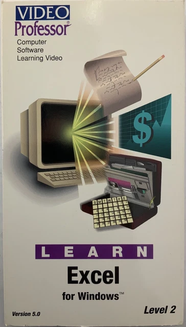 LEARN EXCEL FOR Windows Level 2 VHS 1995 VHSshop £14.04 - PicClick UK