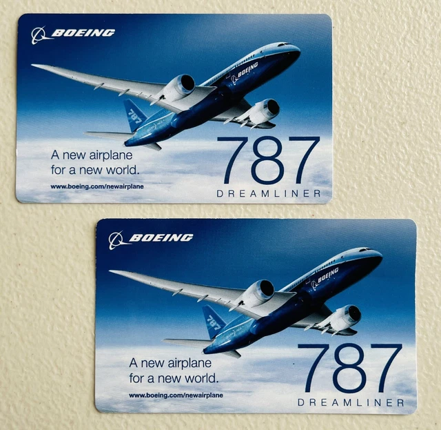 BOEING 787-8 DREAMLINER Rectangular Sticker - Set of 2 $10.00 - PicClick