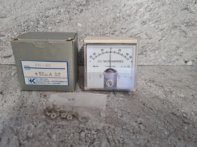 VINTAGE KYORITSU KM-66 50uA DC Meter. New Old Stock. $20.00 - PicClick AU