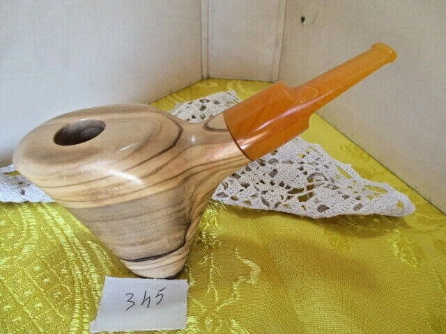 PIPA FREE HAND in radica di olivo siciliano, lucidata con cera d'api e ...