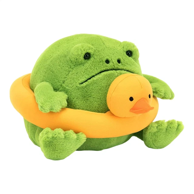 STUFFED ANIMALS CUTE Frog Plush Toy Cuddly Animal Plushie Doll For Kids ...