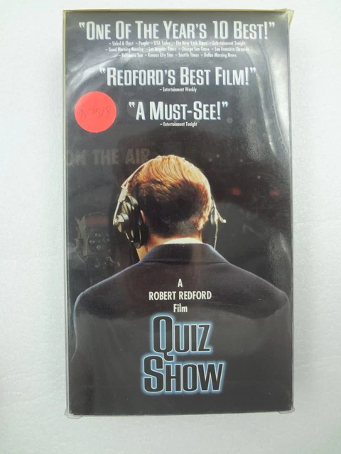 QUIZ SHOW - Robert Redford, Ralph Fiennes, John Turturro - 1995 VHS £1. ...