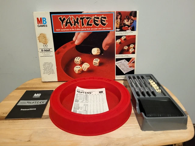 MB GAMES YAHTZEE Board Game Vintage 1976 Complete. £12.99 - PicClick UK