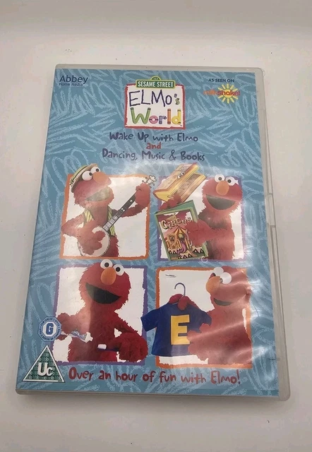 ELMO'S WORLD DVD Wake Up With Elmo & Dancing, Music & Books R2 Seasame ...