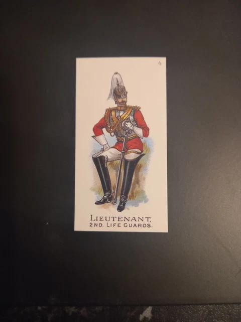 GALLAGHER -TYPES OF British Uniform Military Cards#4 Lieutenant 2nd ...