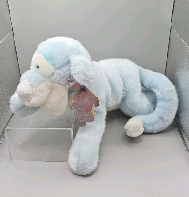 DISNEY WINNIE THE Pooh Tigger Baby Blue Sparkly Beanie Soft Toy Plush ...