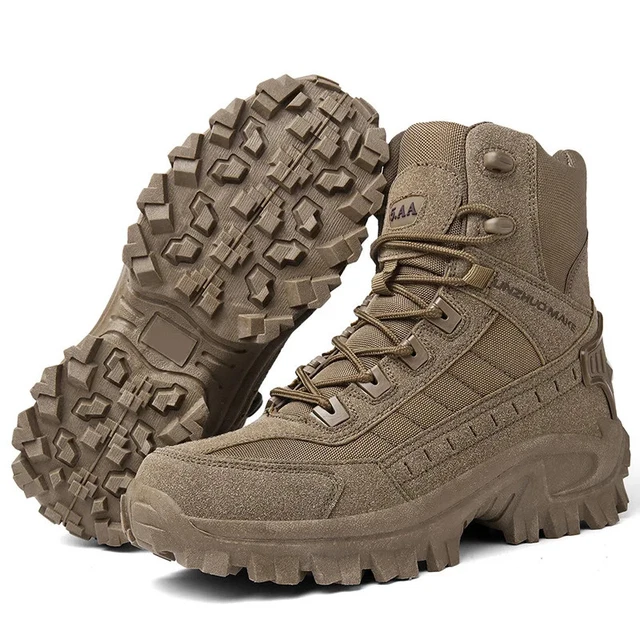 NEW OUTDOOR HIGH-TOP Jungle Boots Desert Camping Climbing Anti-Slip ...