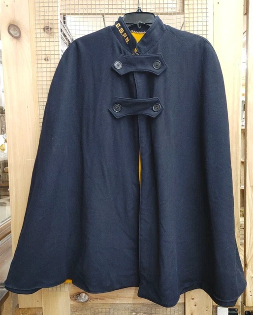 BRUCK'S NAVY BLUE Wool GSPN Nurses Uniform Cape Vtg 50s-60s Medical ...