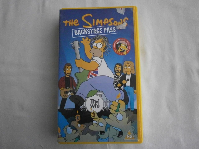 THE SIMPSONS : Backstage Pass - Animated TV VHS video £8.00 - PicClick UK