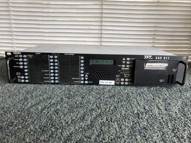 TFT EAS 911 Emergency Alert System Encoder Decoder - FREE SHIPPING $169 ...