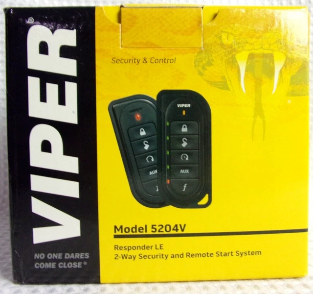 VIPER RESPONDER LE 5204V 2-Way Security & Remote Start System NOS ...