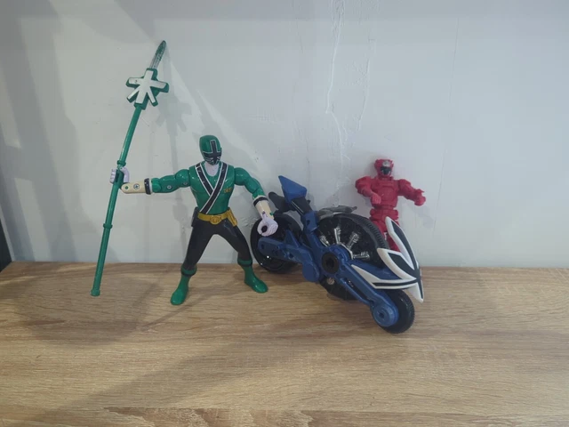 POWER RANGERS FIGURE Bundle Bike Samurai Green £17.49 - PicClick UK
