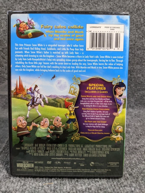 HAPPILY N'EVER AFTER 2: Snow White (DVD, 2008) NEW $11.46 - PicClick CA
