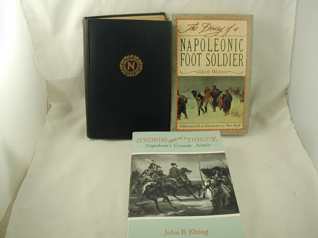 FRENCH HISTORY 3 Books Napoleonic Era Napoleon Bio Grande Armee Soldier ...