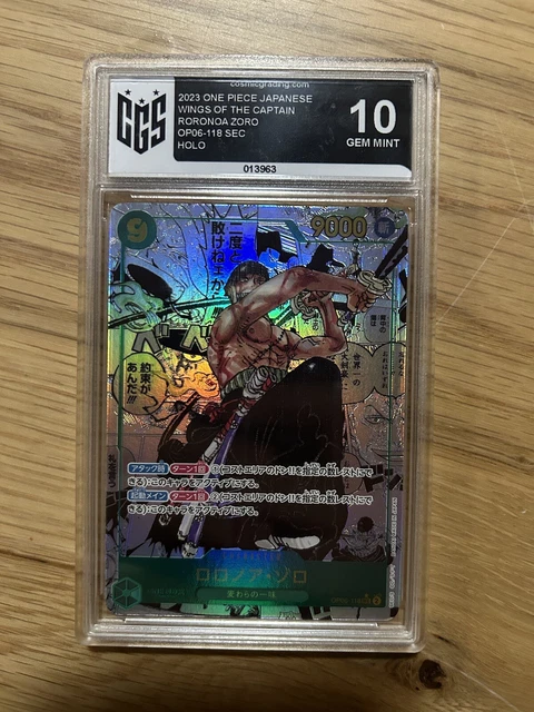 RORONOA ZORO OP06-118 SEC Parallel Manga Alt Art One Piece Card Game ...