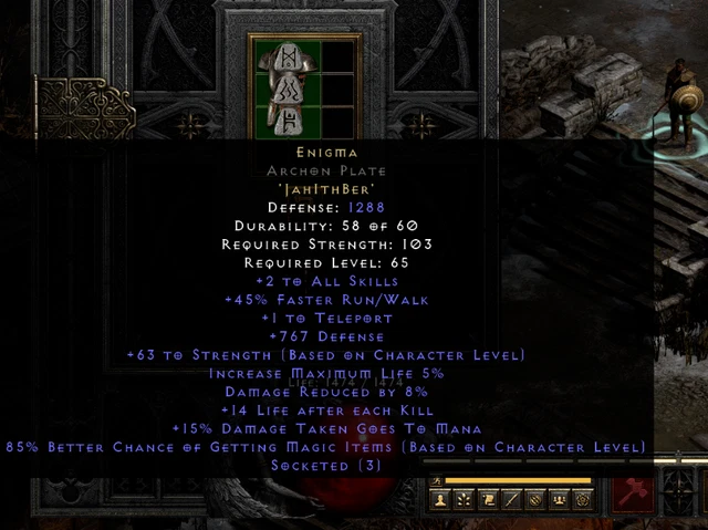 LADDER SEASON 2 Enigma Runeword Diablo II: Resurrected D2R PC SoftCore ...