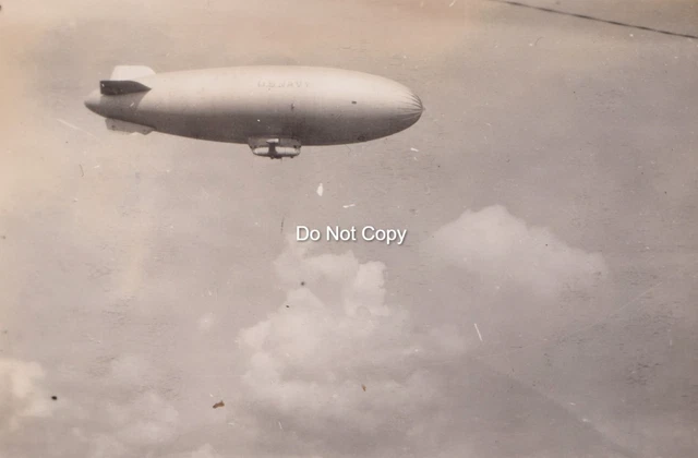 WW2 PHOTO US Navy Blimp Over Toulon France Airship K-Class Dirigible ...