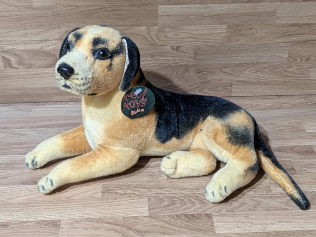 VINTAGE REAL TOYS German Shepherd Plush Dog – Large Realistic Alsatian ...