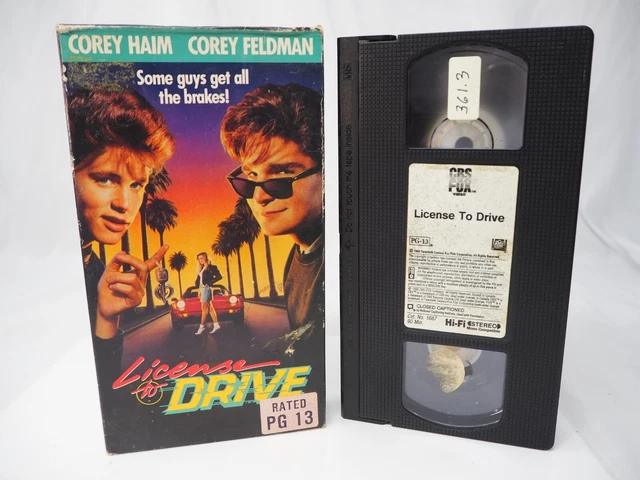 LICENSE TO DRIVE VHS 1988 Corey Feldman Corey Haim Rare Ex Video Rental ...