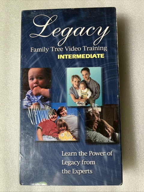 LEGACY FAMILY TREE Video Training - Intermediate (VHS) NEW SEALED w Box ...