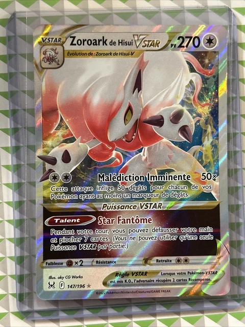 ZOROARK DE HISUI Vstar 147/196 EB11 Origine Perdue - Carte Pokémon neuve EUR 6,90 - PicClick FR