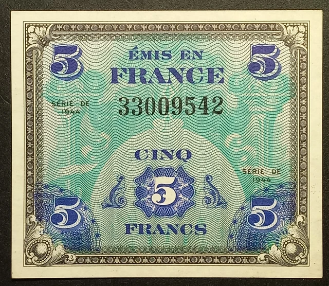 FRANCE 5 AM Franc Occup. 1944 Military, FDS Flag - (5248) £11.69 ...