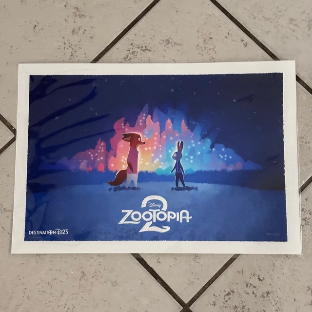 DISNEY DESTINATION D23 2025 Event Gift Zootopia 2 Poster/Print ...