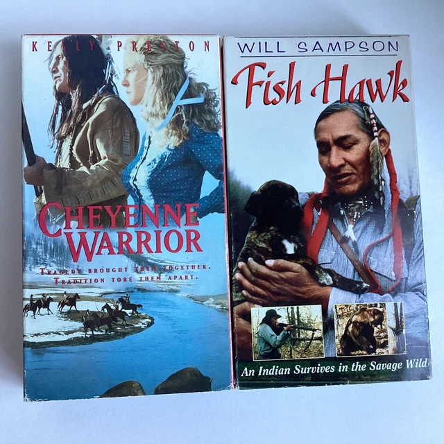 2 VTG VHS Tape Lot Cheyenne Warrior & Fish Hawk- 1990s Movies W/ Will ...