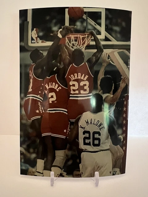 PHOTO 4X6 MICHAEL Jordan Dominique Wilkins Moses Malone Karl Malone All ...