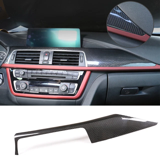 HOUSSE DE TABLEAU de bord console centrale en fibre de carbone pour BMW Série... EUR 144,28 ...