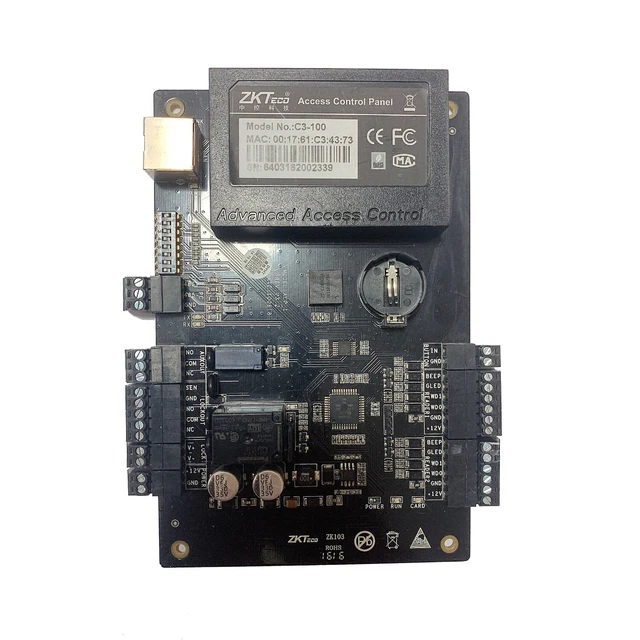 USED ZKTECO 1 Door 2 Reader Board Access Control TCPIP RS485 ACP C3-100 ...