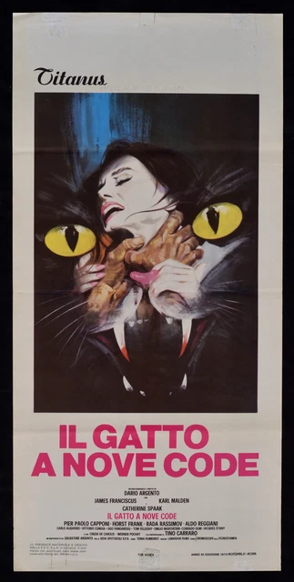 LOCANDINA IL GATTO A NOVE CODE dario argento james franciscus karl malden B205 EUR 54,99 ...
