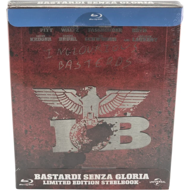 INGLOURIOUS BASTERDS BLU-RAY SteelBook Débossé Brad Pitt Tarantino 2016 ...