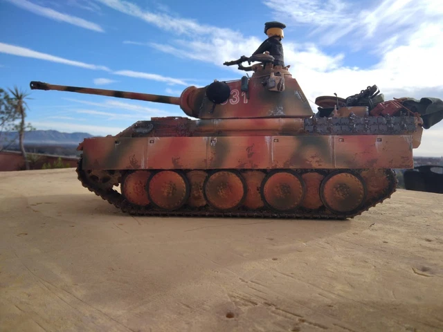 PLAYMOBIL CUSTOM PANTHER Tank +Officier (Eastern Front-1944) Ref-004 ...
