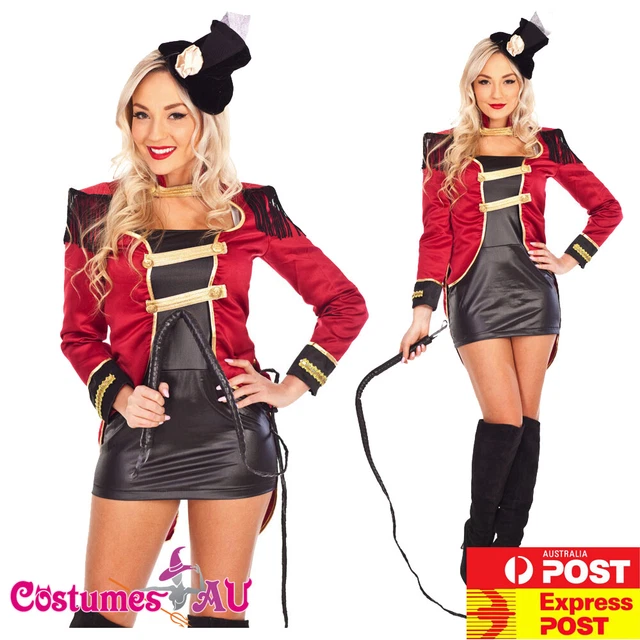 Ladies Ringmaster Circus Lion Tamer Magician Costume Showgirl Fancy