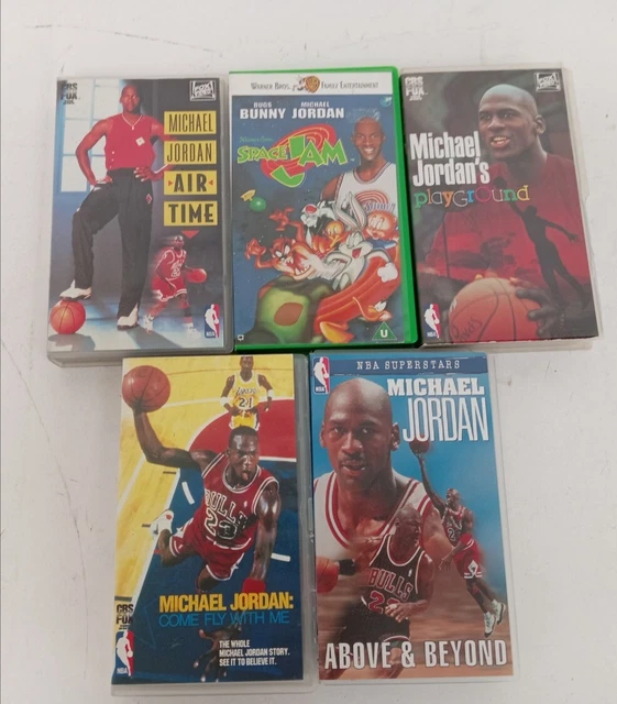 MICHAEL JORDAN VHS Tape Bundle Job Lot x5 Space Jam Basketball NBA £6. ...